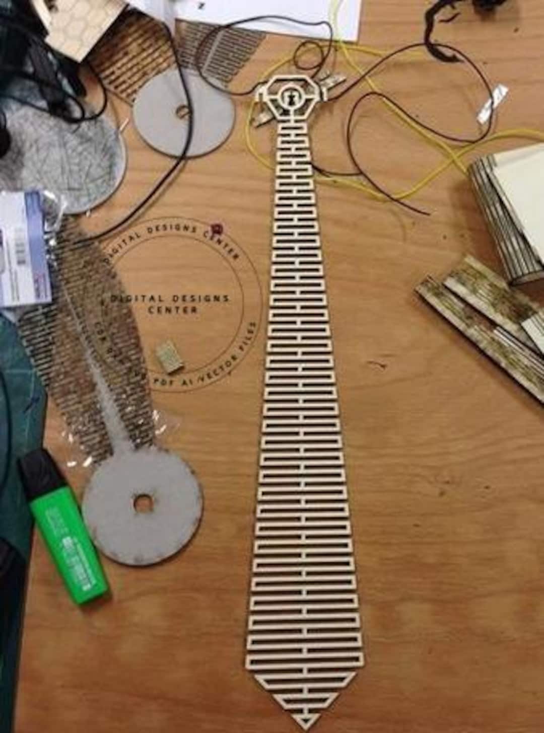 Laser Cut Tie Model CDR DXF SVG Pdf Ai Vector Files - Etsy