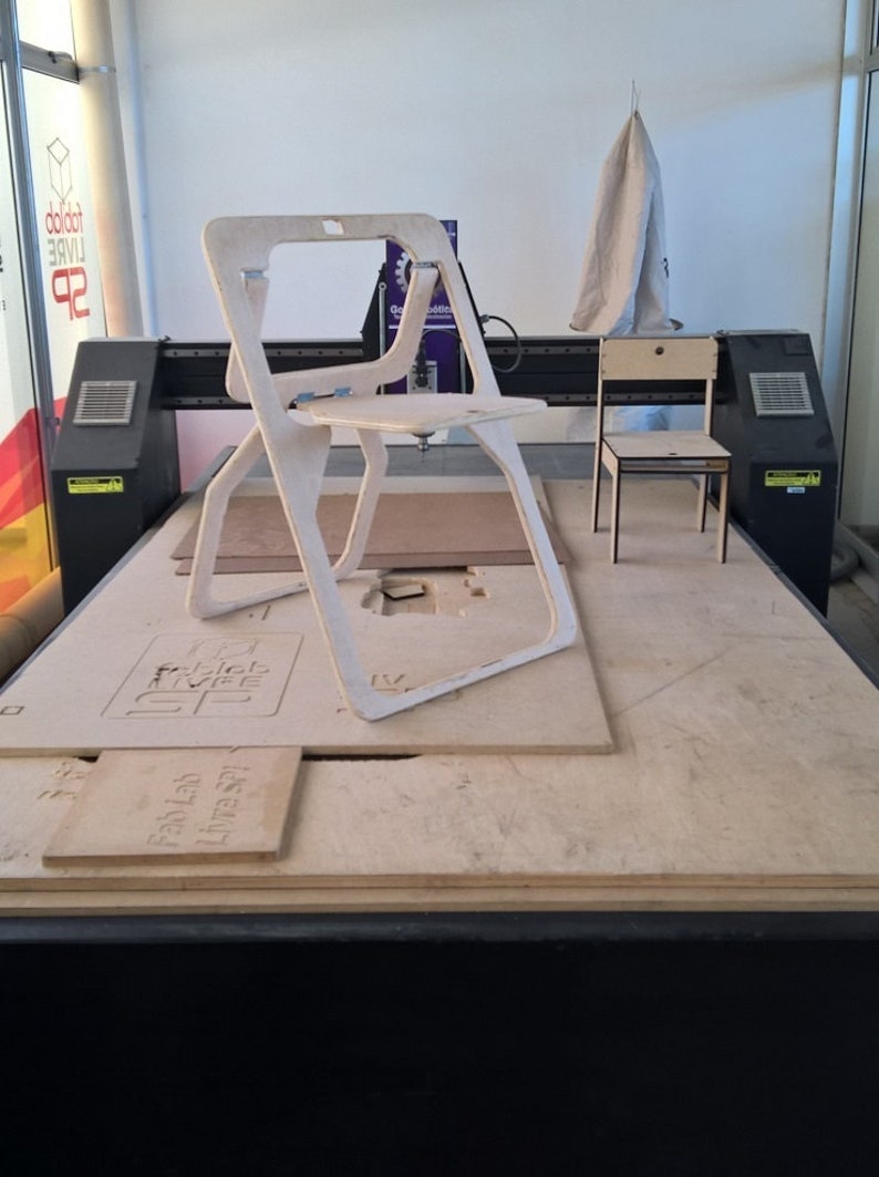 Laser Cut Folding Chair Cnc Router CDR DXF SVG Pdf Ai Vector Files - Etsy