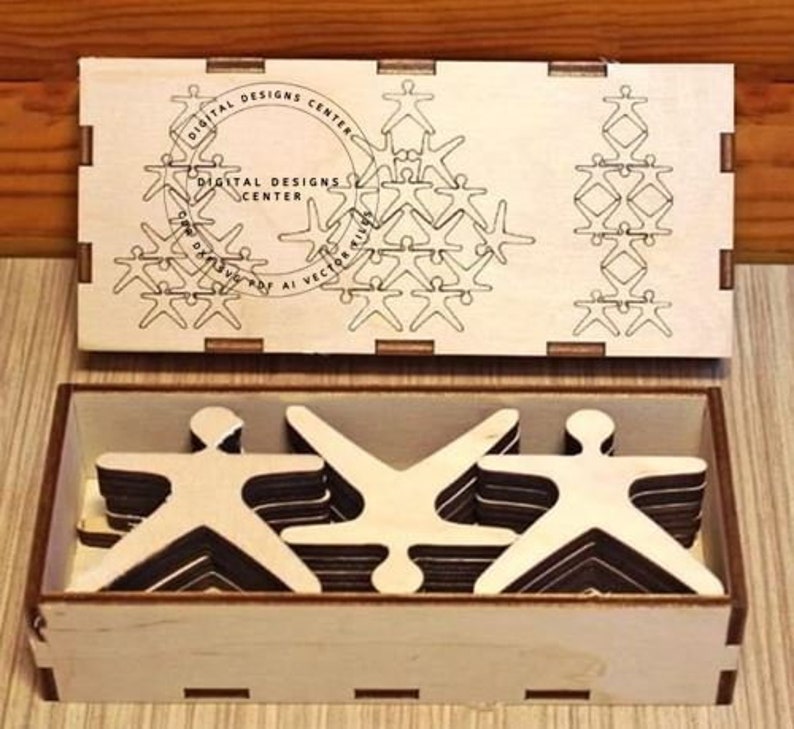 Laser Cut Wooden Stacking Game CDR DXF SVG Pdf Ai Vector Files - Etsy