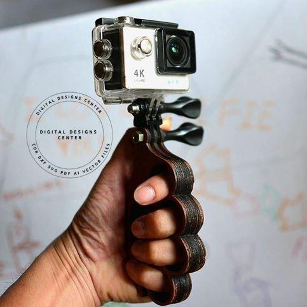 Laser Cut Knuckles Handheld Camera Grip CDR DXF SVG Pdf Ai Vector Files ...