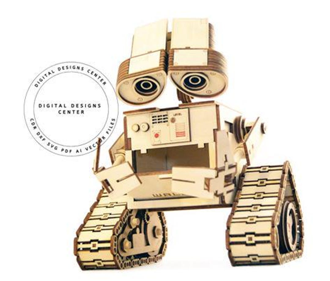 Laser Cut Wall-e Robot 3D Puzzle CDR DXF SVG Pdf Ai Vector Files - Etsy UK
