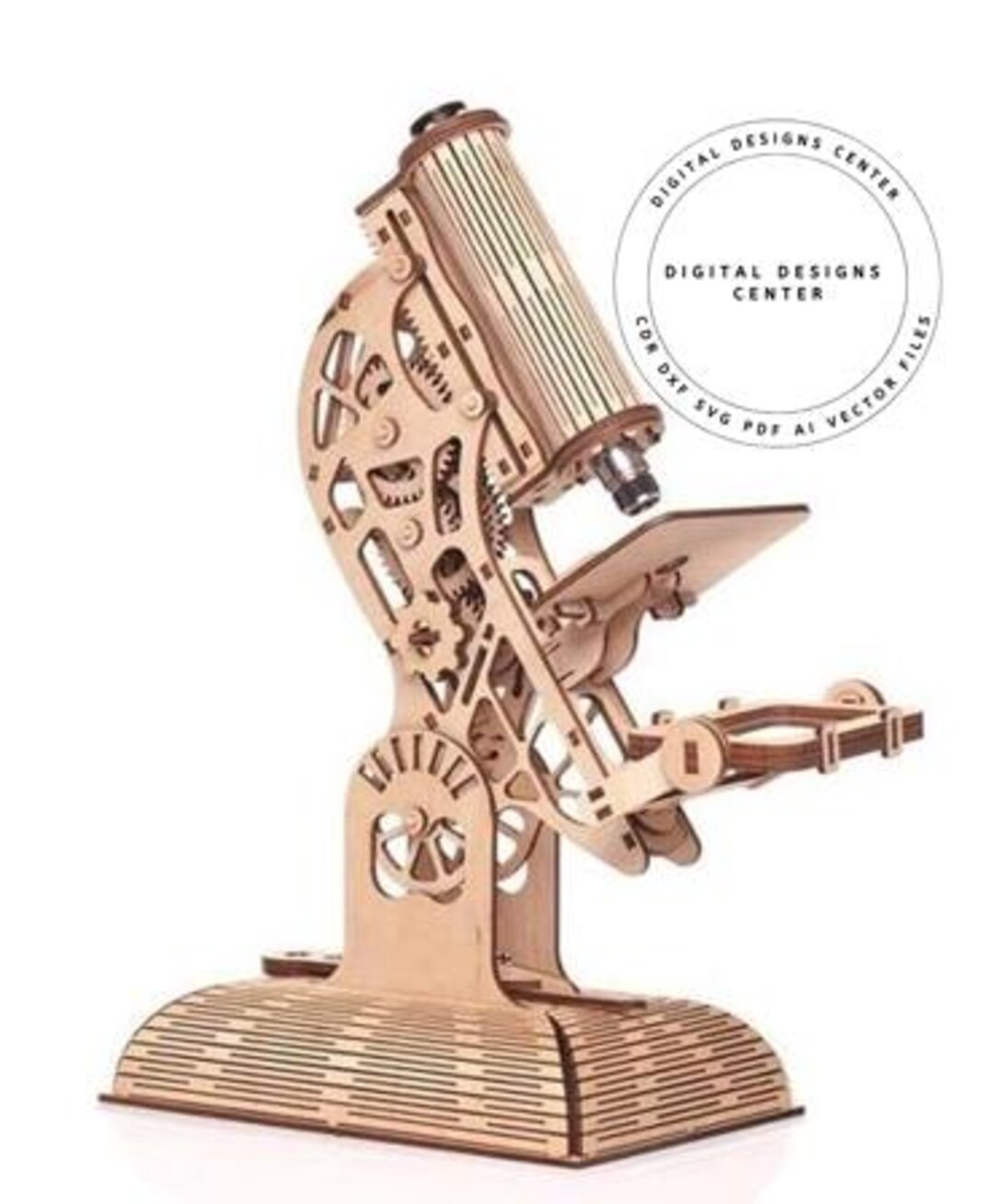 Laser Cut Microscope CDR DXF SVG Pdf Ai Vector Files - Etsy
