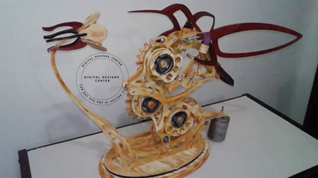 Laser Cut Hummingbird Wooden Model With Assembly Insturactions CDR DXF ...