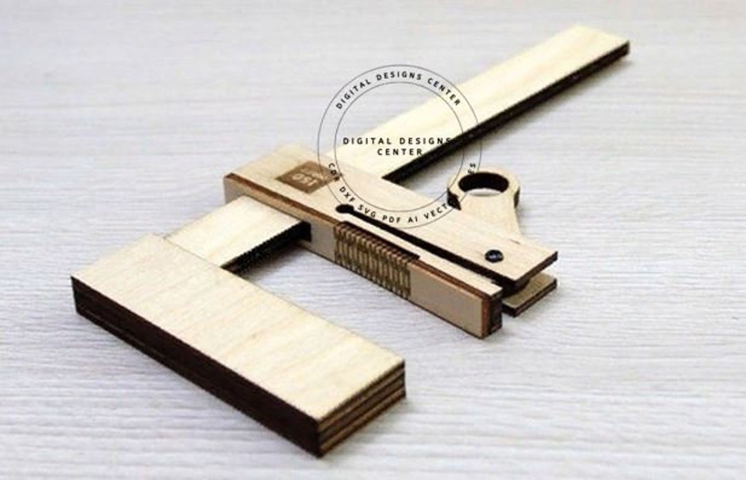 Laser Cut Clamp CDR DXF SVG Pdf Ai Vector Files - Etsy