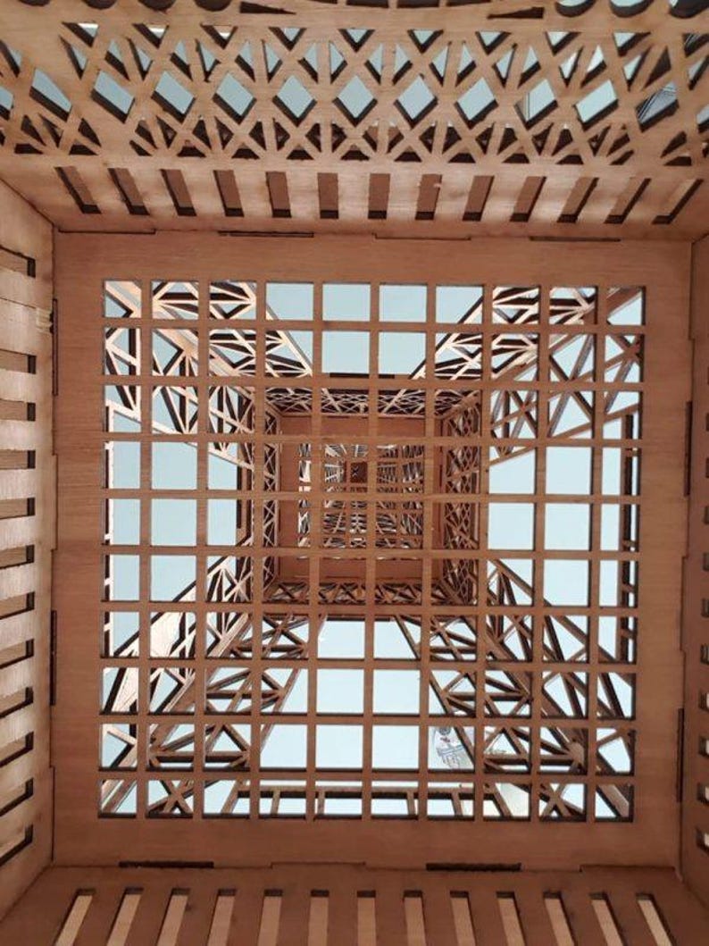 Laser Cut Eiffel Tower CDR DXF SVG Pdf Ai Vector Files - Etsy