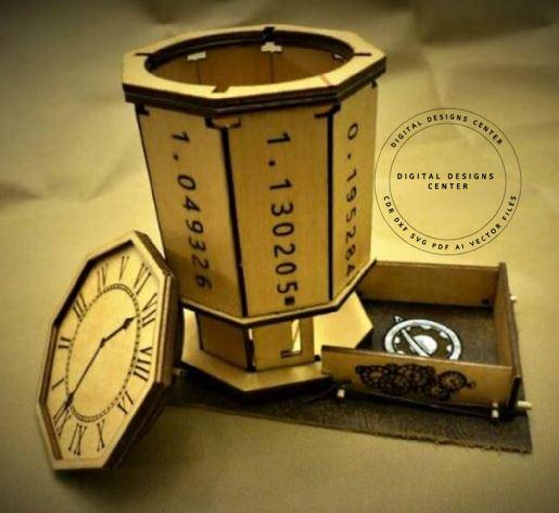 Laser Cut Dice Tower CDR DXF SVG Pdf Ai Vector Files - Etsy