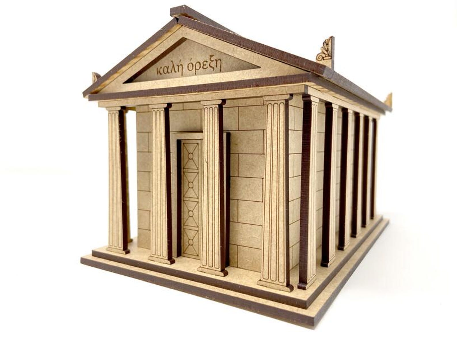 Laser Cut Greek Temple Recipe CDR DXF SVG Pdf Ai Vector Files - Etsy