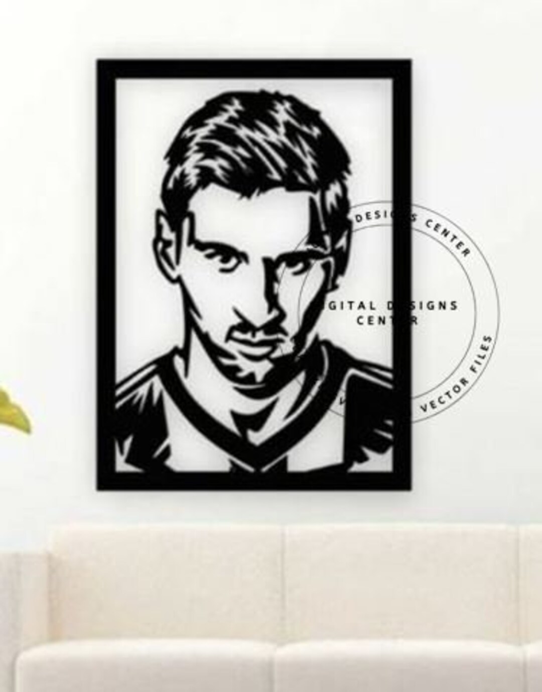 Laser Cut Messi Wall Decor Messi Table CDR DXF SVG Pdf Ai Vector Files ...