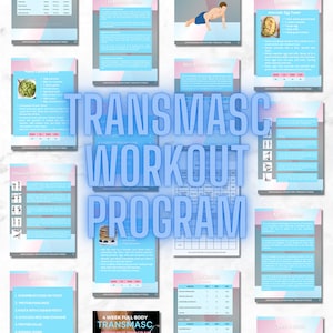 Transmasc Workout Program (4 Weeks Full Body) FTM Fitness Bundle - Etsy