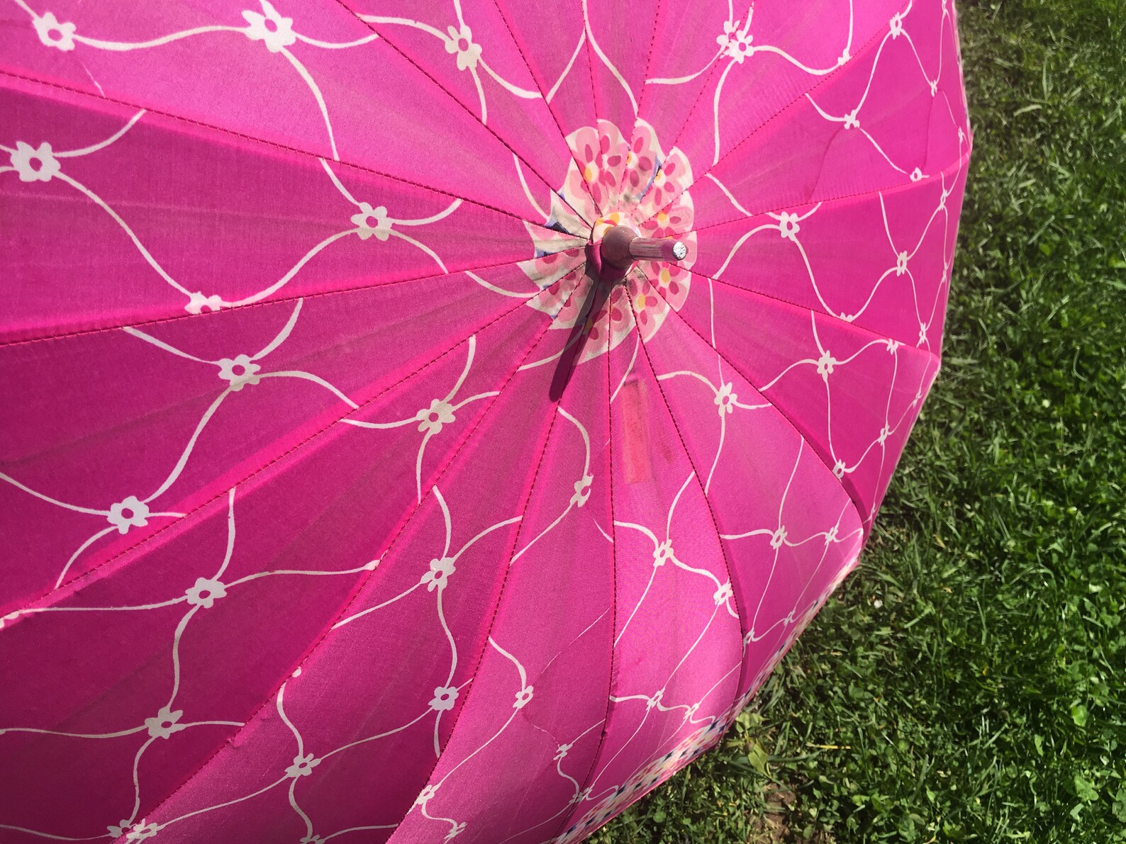 Pink Lattice Vintage 50s Hot Pink Black Grey White - Etsy