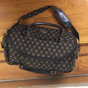 DVF, Vintage Diane Von Furstenberg Duffel Bag Brocade Weekender, Carry ...