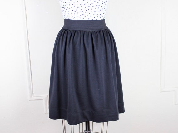 1980-90s Black KIKIT cinch waist skirt with heavy dut… - Gem
