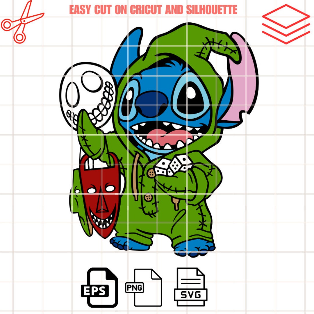 Oogie Boogie Stitch Svg, Halloween Svg, Spooky Season Svg, Kawaii Svg ...