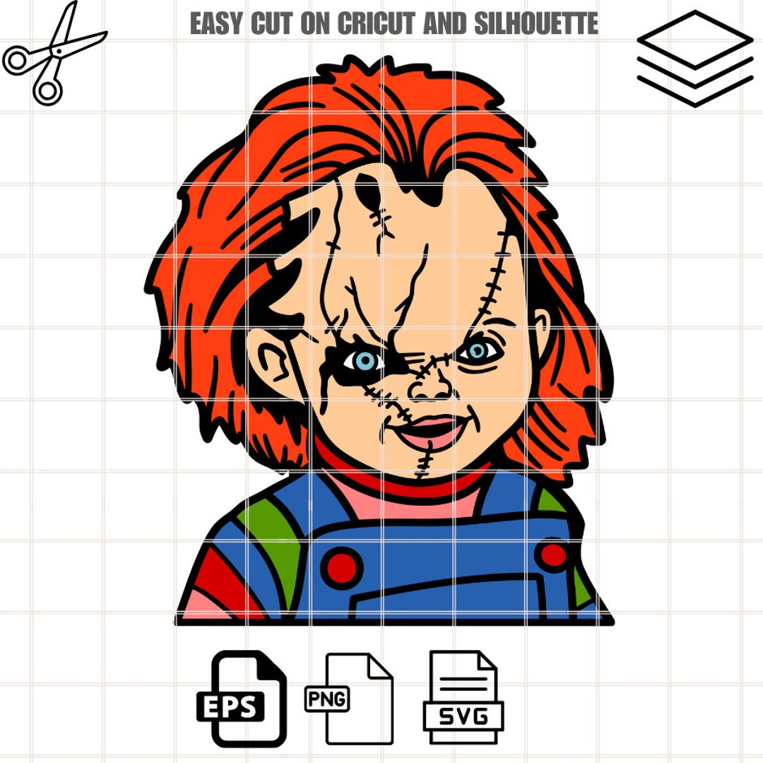 Chucky Face Svg, Friends Till the End Svg, Halloween Svg, Horror Movie Svg, Cricut, Silhouette ...