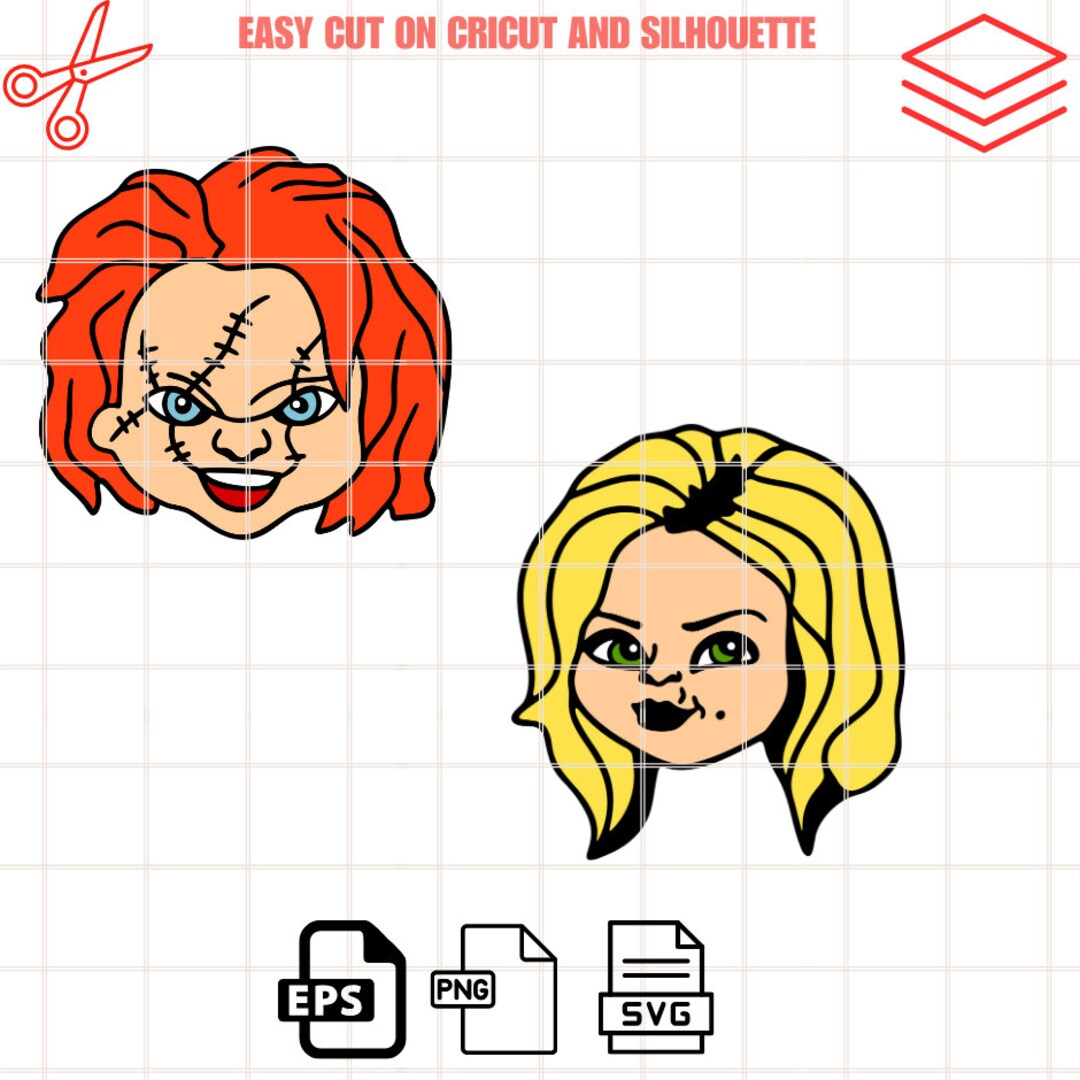 Chucky & Tiffany Bundle Svg, Friends Till the End Svg, Halloween Svg ...