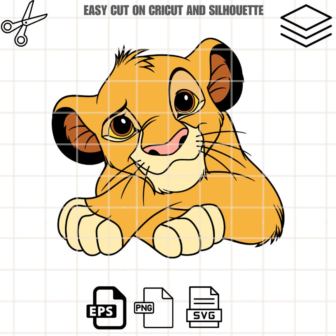 Simba Crown Svg, Lion King Svg, Hakuna Matata Svg, Kawaii Svg, Cricut ...
