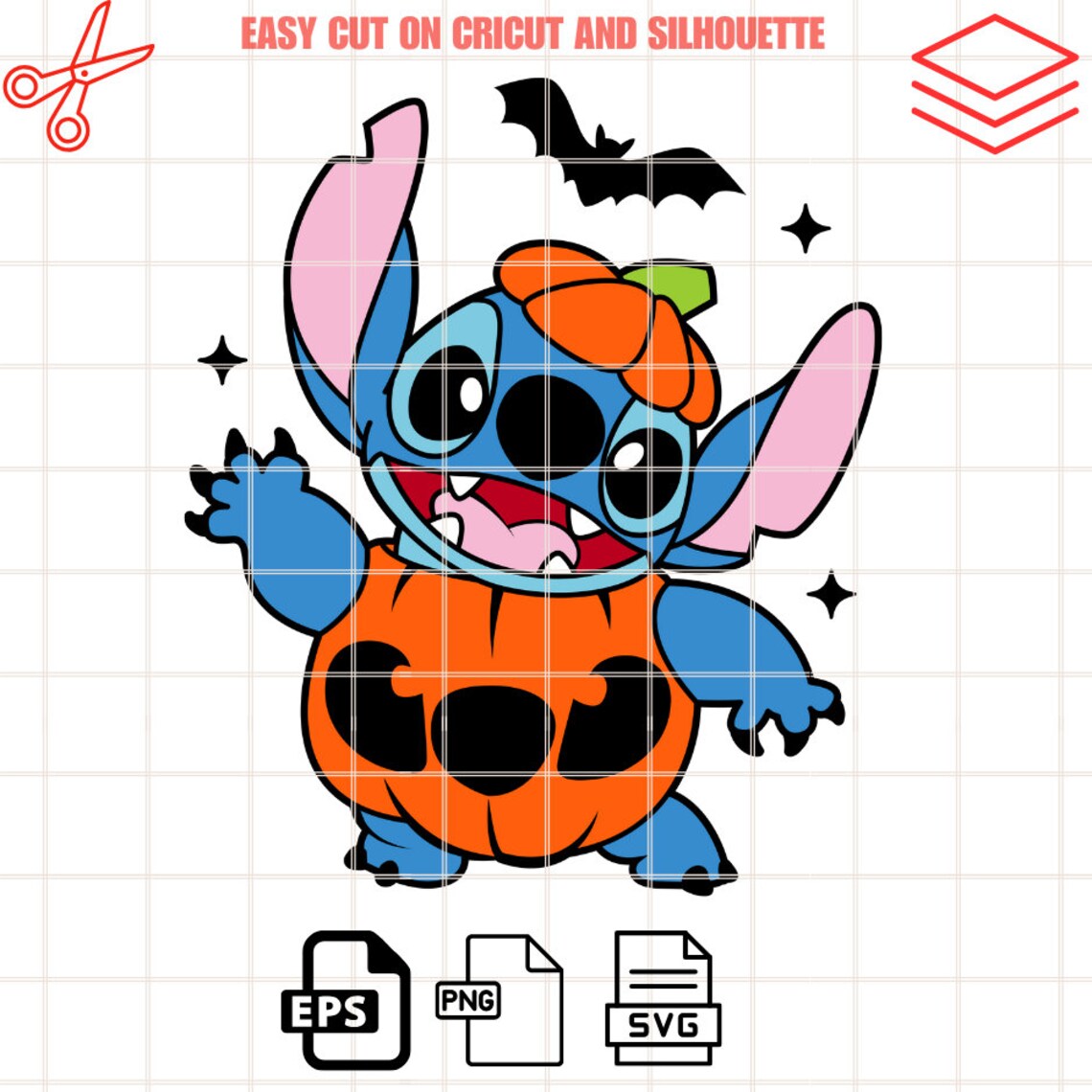 Halloween Stitch Svg, Love Svg, Hallowen Svg, Kawaii Svg, Cricut ...