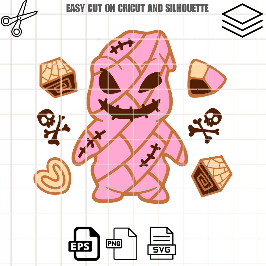 Oogie Boogie Concha SVG: Halloween Pan Dulce Cut File (digital Download ...