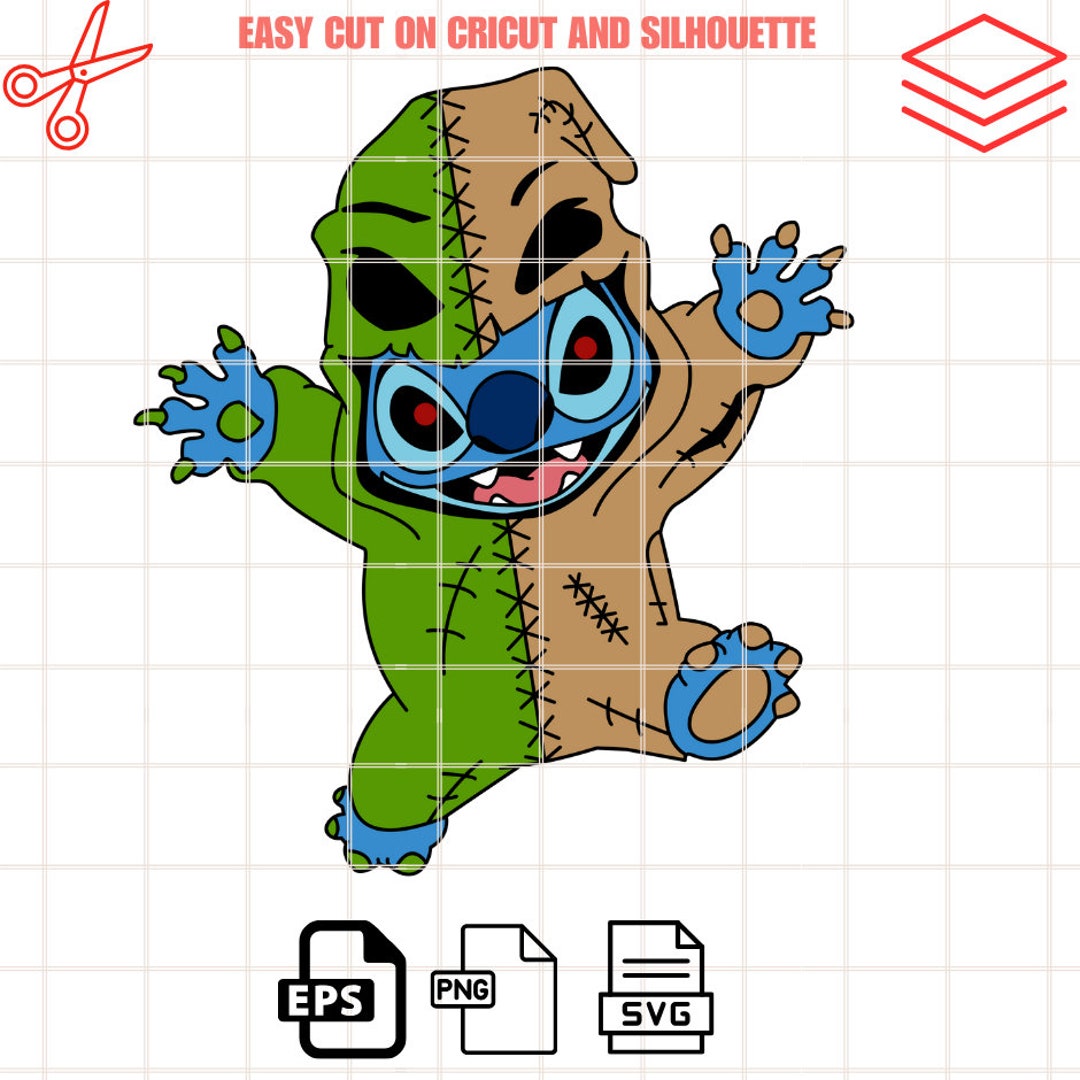 Oogie Boogie Stitch Svg, Halloween Svg, Spooky Season Svg, Kawaii Svg ...