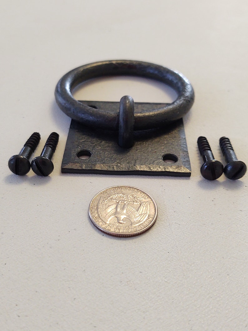 2 Inch Ring Pull - Blacksmith Forged - Etsy