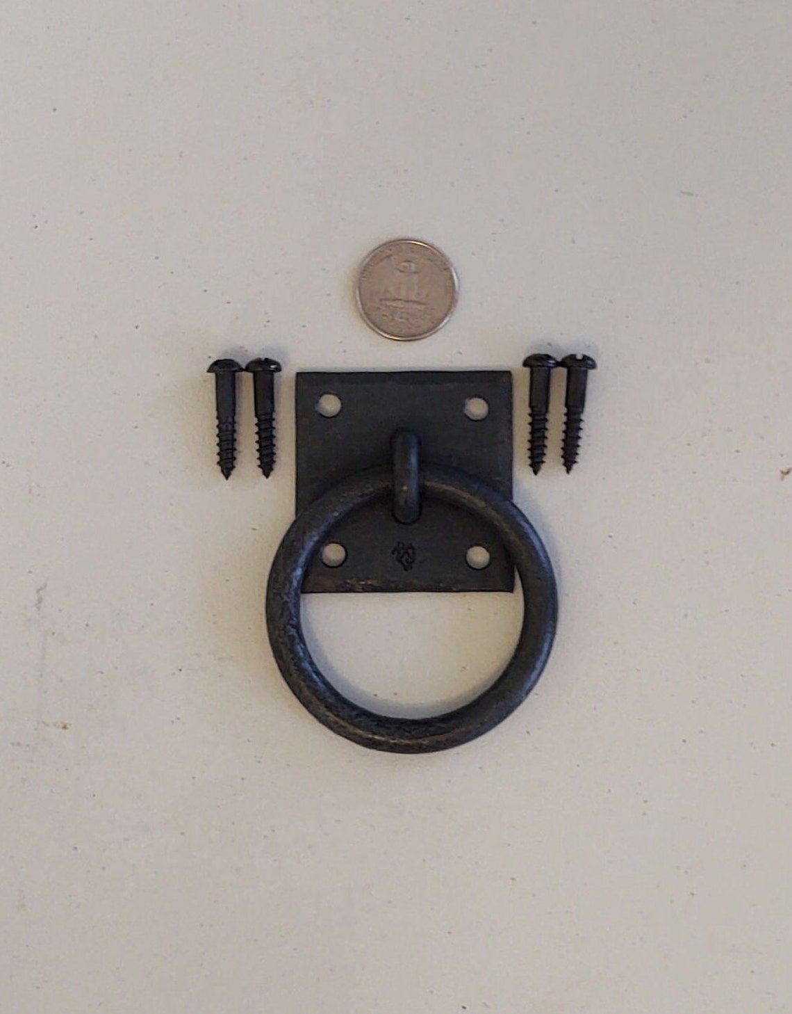 2 Inch Ring Pull Blacksmith Forged - Etsy