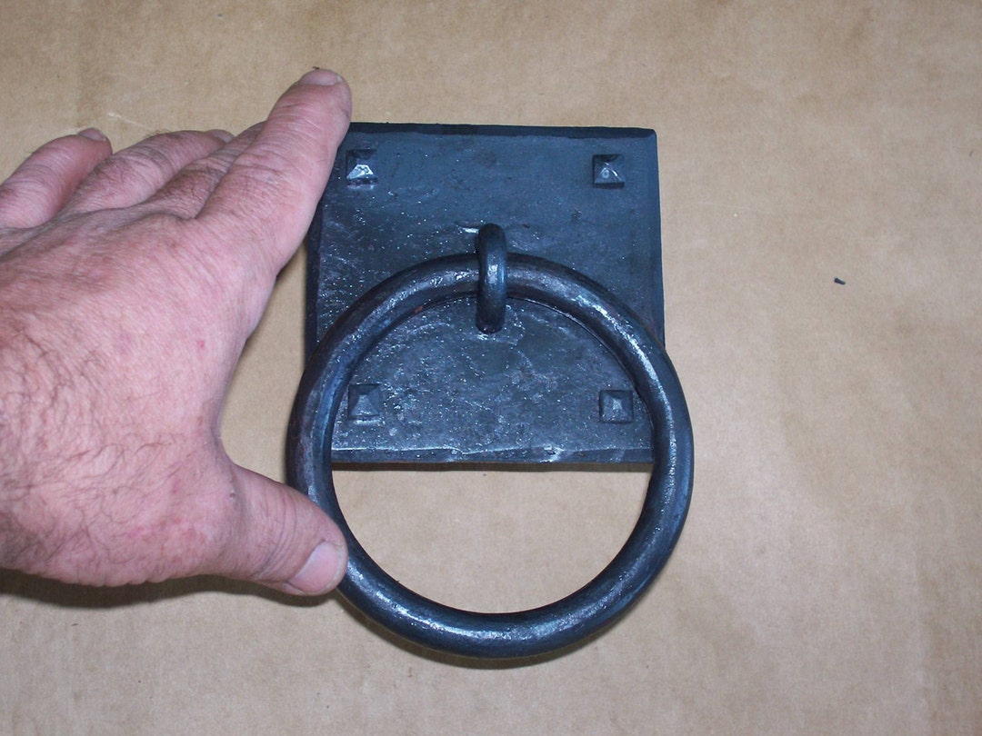 4 Inch Ring Pull - Blacksmith Forged - Etsy