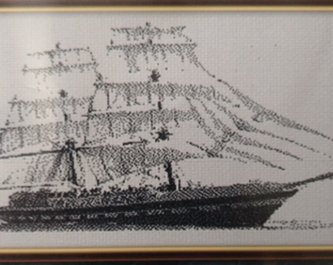 Ronnie Rowe Designs-sailing Ships-pen and Ink Cross Stitch Collection ...
