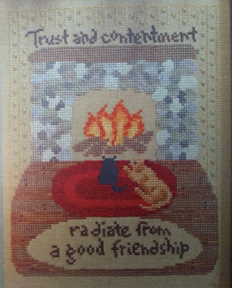The Victoria Sampler Cathy Jean Trust & Contentment Cross Stitch ...