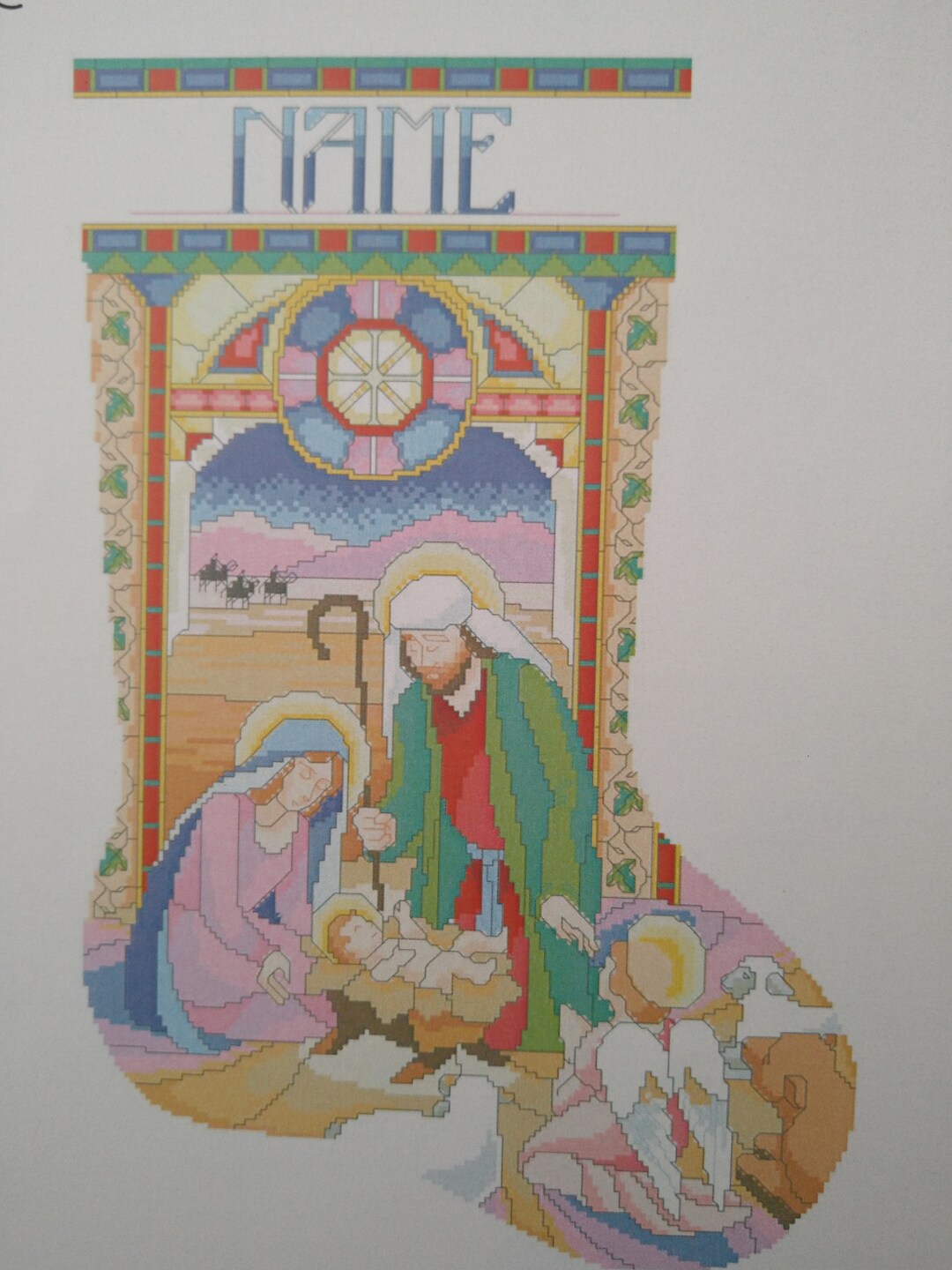 Kooler Classic Charts-holly Defount Stained Glass Nativity KDS 915 ...