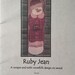 Rustic Country Handcrafts-ruby Jean-5g-003 Wool Applique Winter ...