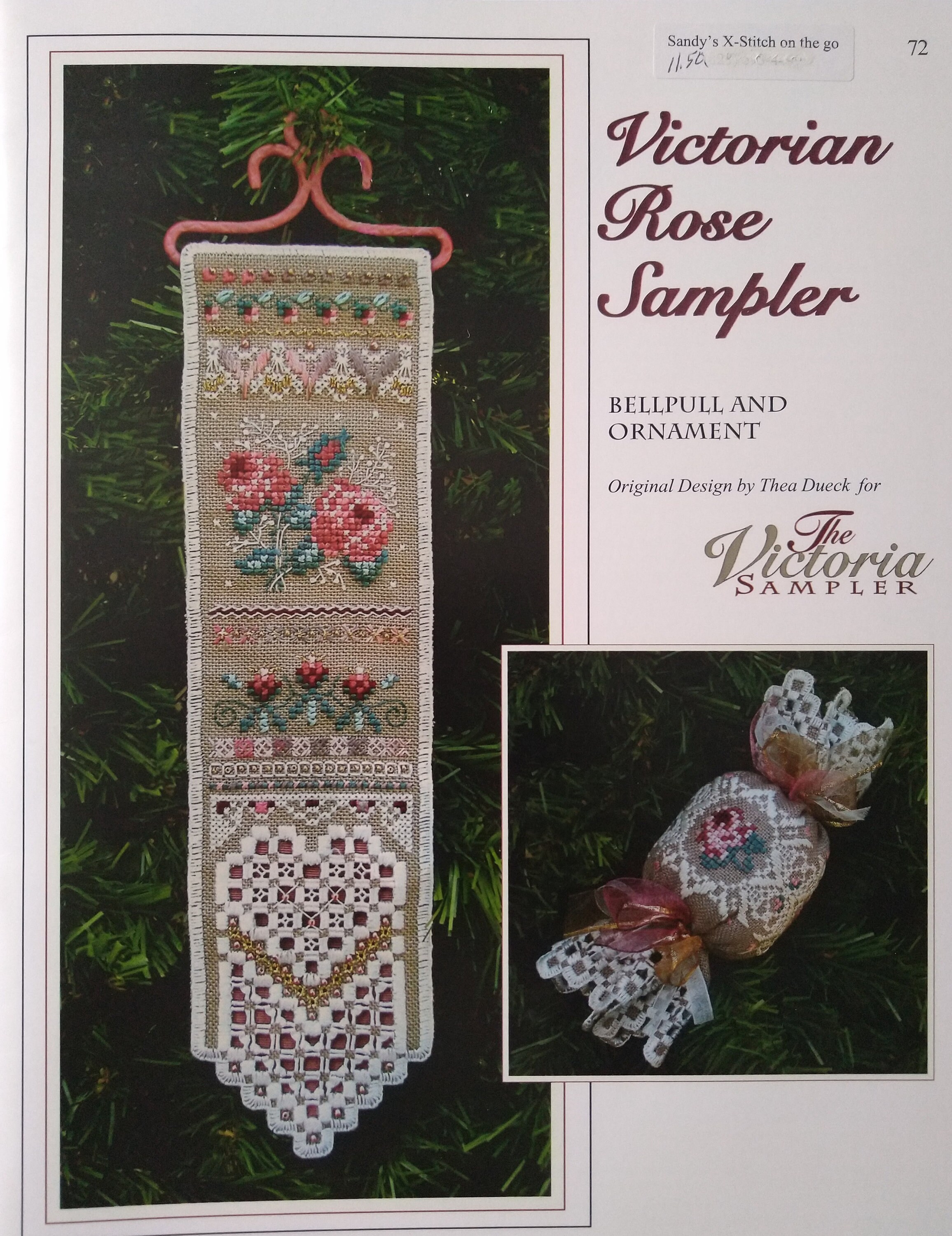 Thea Dueck-victorian Rose Sampler Harddanger and Cross Stitch Pattern ...