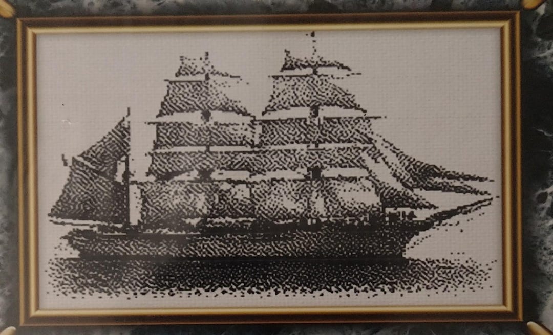 Ronnie Rowe Designs-sailing Ships-pen and Ink Cross Stitch Collection ...
