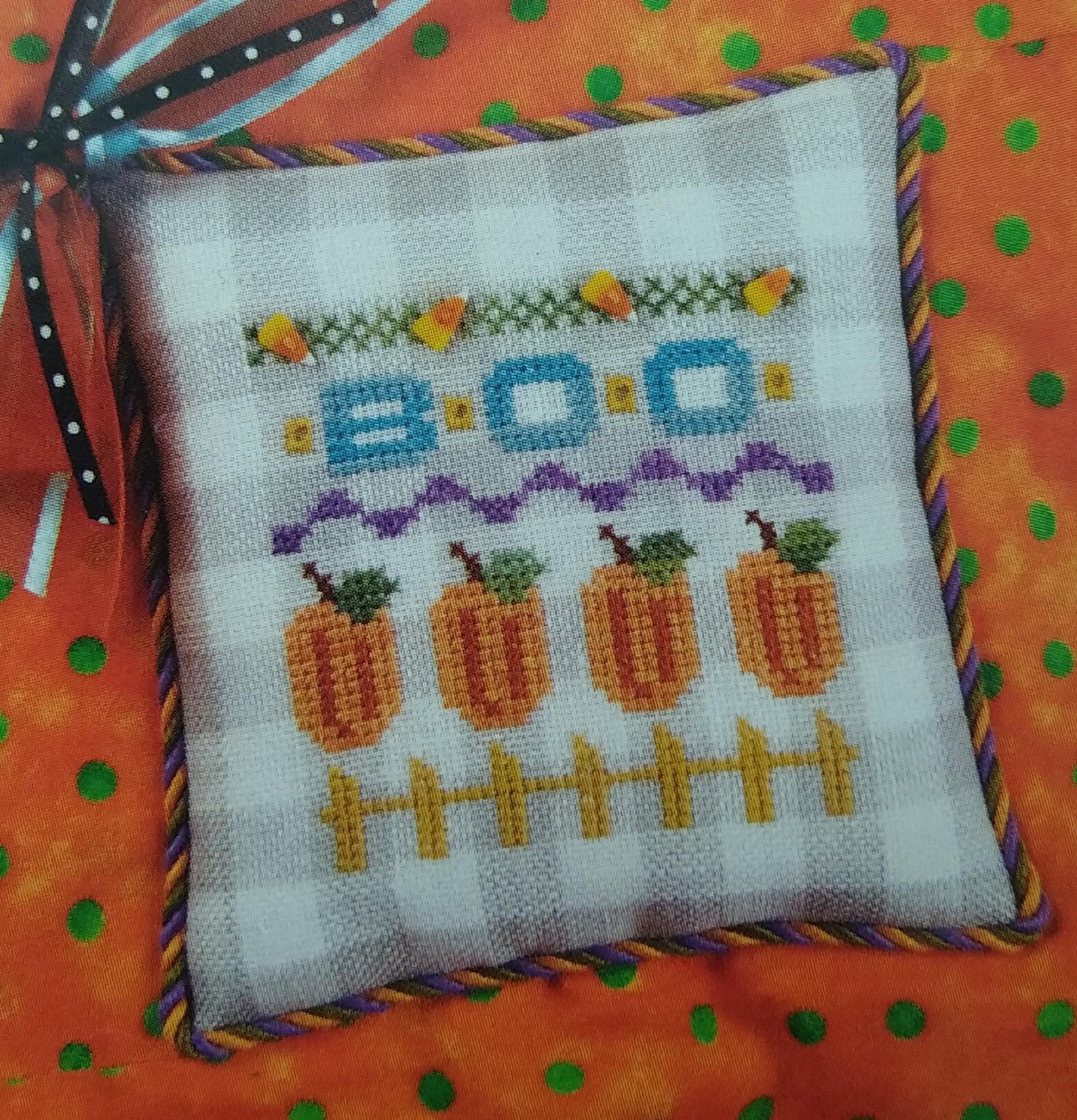 Lizzie Kate Boo Squared Cross Stitch Pattern Halloween Cross Stitch ...