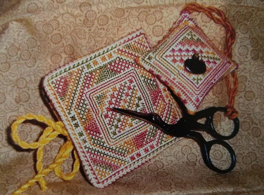 Lisa Cowell-the Keepers of My Sanity Counted Cross Stitch Scissor Fob ...