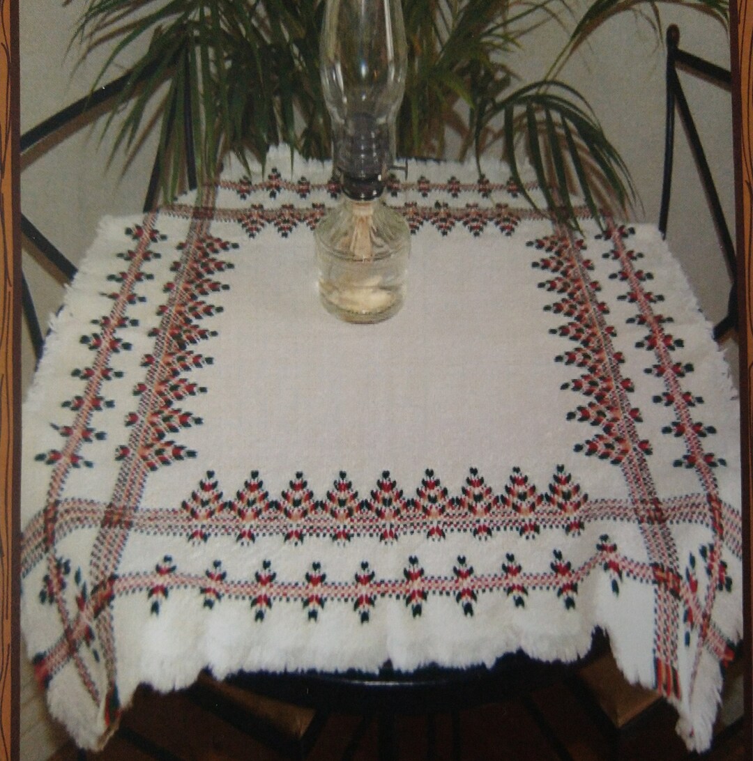 Swedish Weaving-ivy Stitching-scandinavian Table Cloth-swedish Weave ...