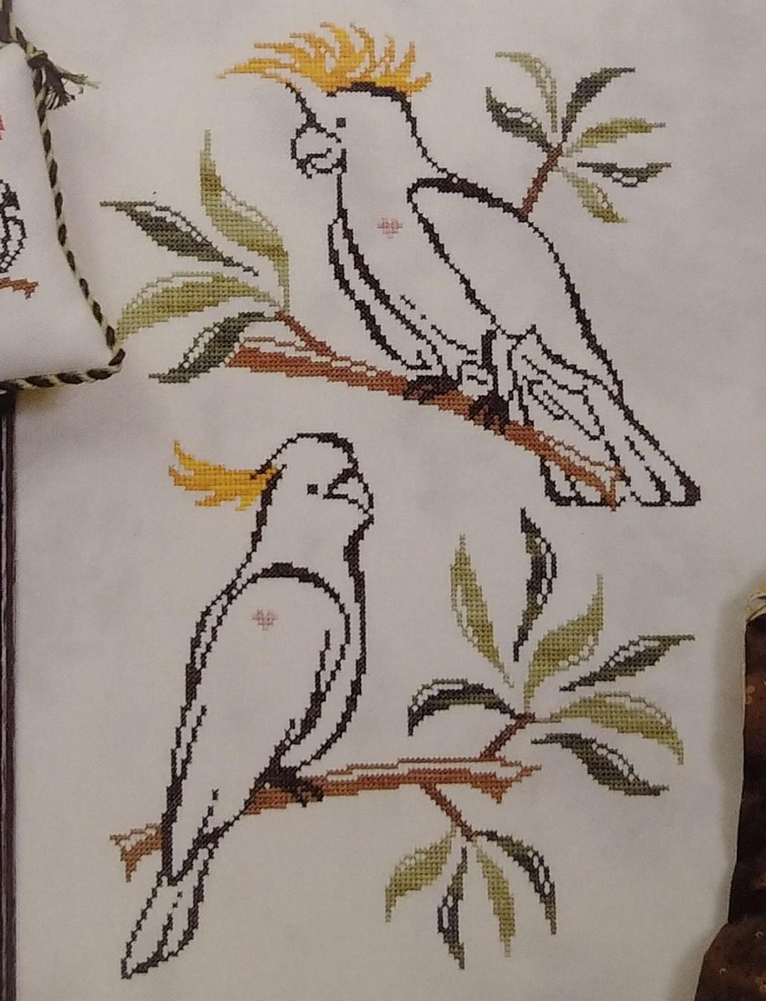 Brittercup Designs--feather Friends Cross Stitch Pattern Cockatoo Two ...