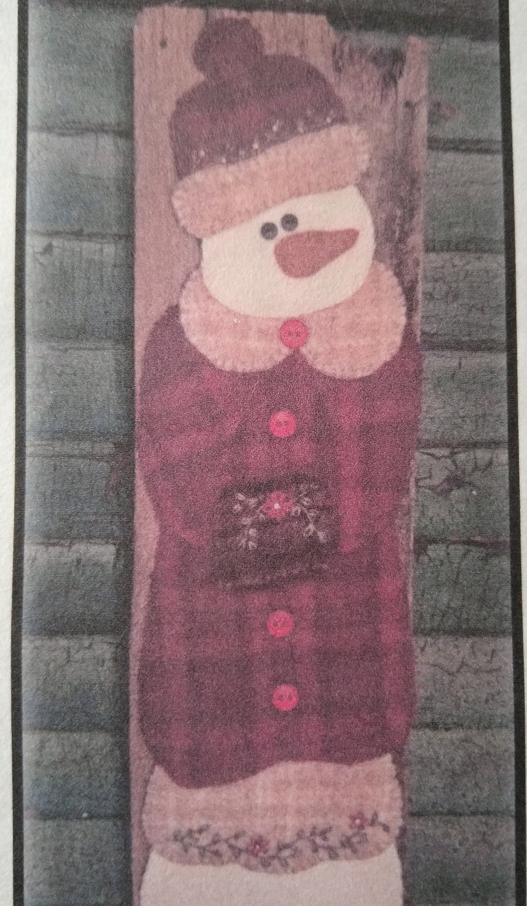 Rustic Country Handcrafts-ruby Jean-5g-003 Wool Applique Winter ...