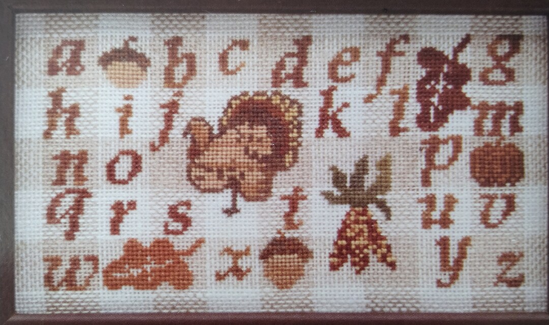 Twisted Threads-ruth Sparrow Gendron-thanksgiving Gingham Counted Cross ...