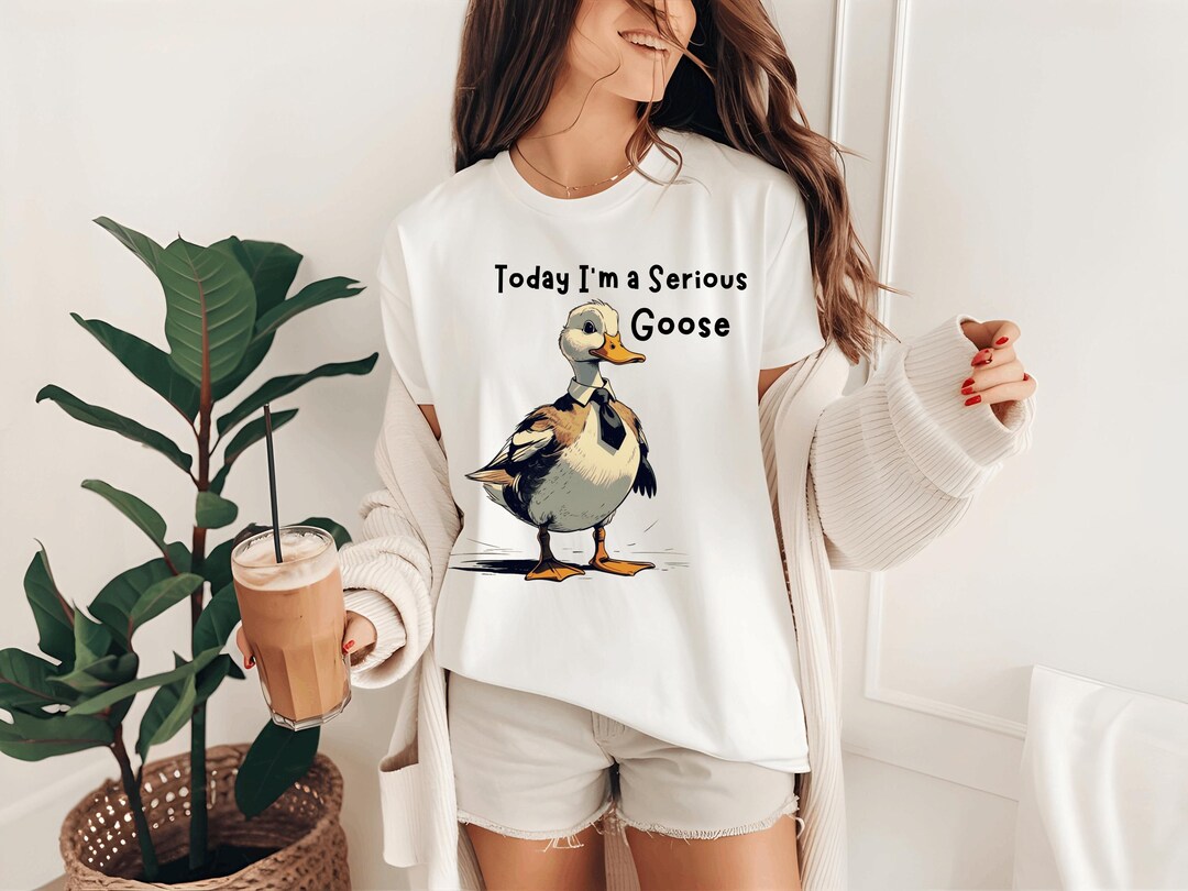 Serious Goose Meme PNG: Funny Bird Gag Gift Design (digital Download ...
