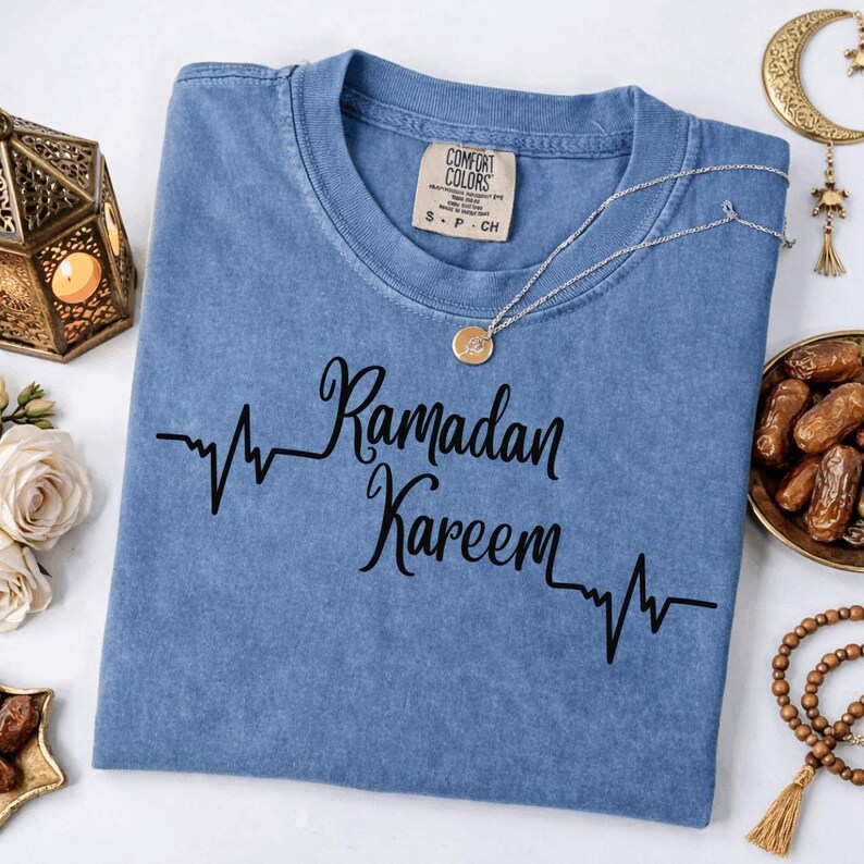 Ramadan Kareem Heartbeat PNG, Islamic Sublimation Design (digital ...