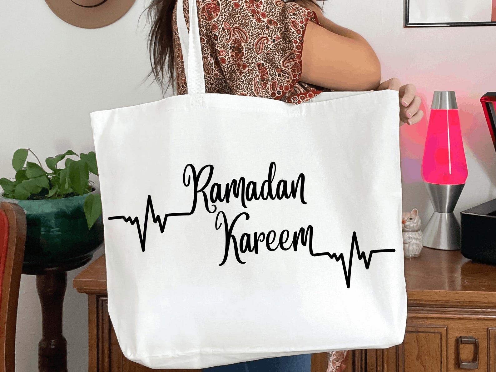 Ramadan Kareem Heartbeat PNG, Islamic Sublimation Design (digital ...