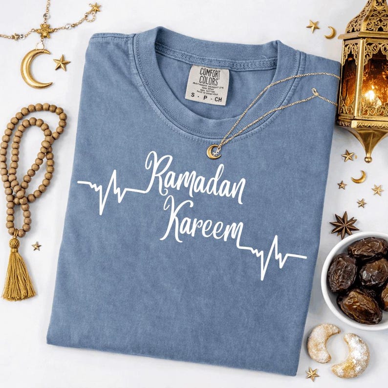 Ramadan Kareem Heartbeat PNG, Islamic Sublimation Design (digital ...