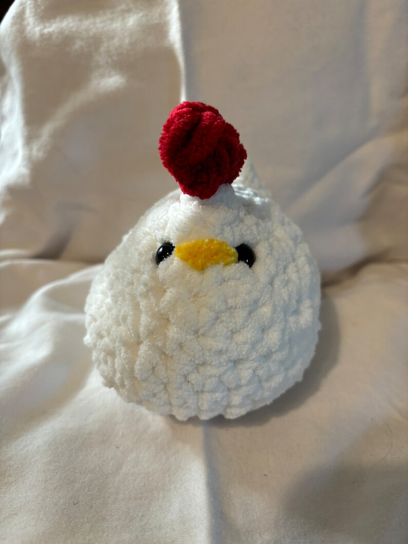 Snowball the Leghorn: Handcrafted Crocheted Mabel Chicken - Etsy
