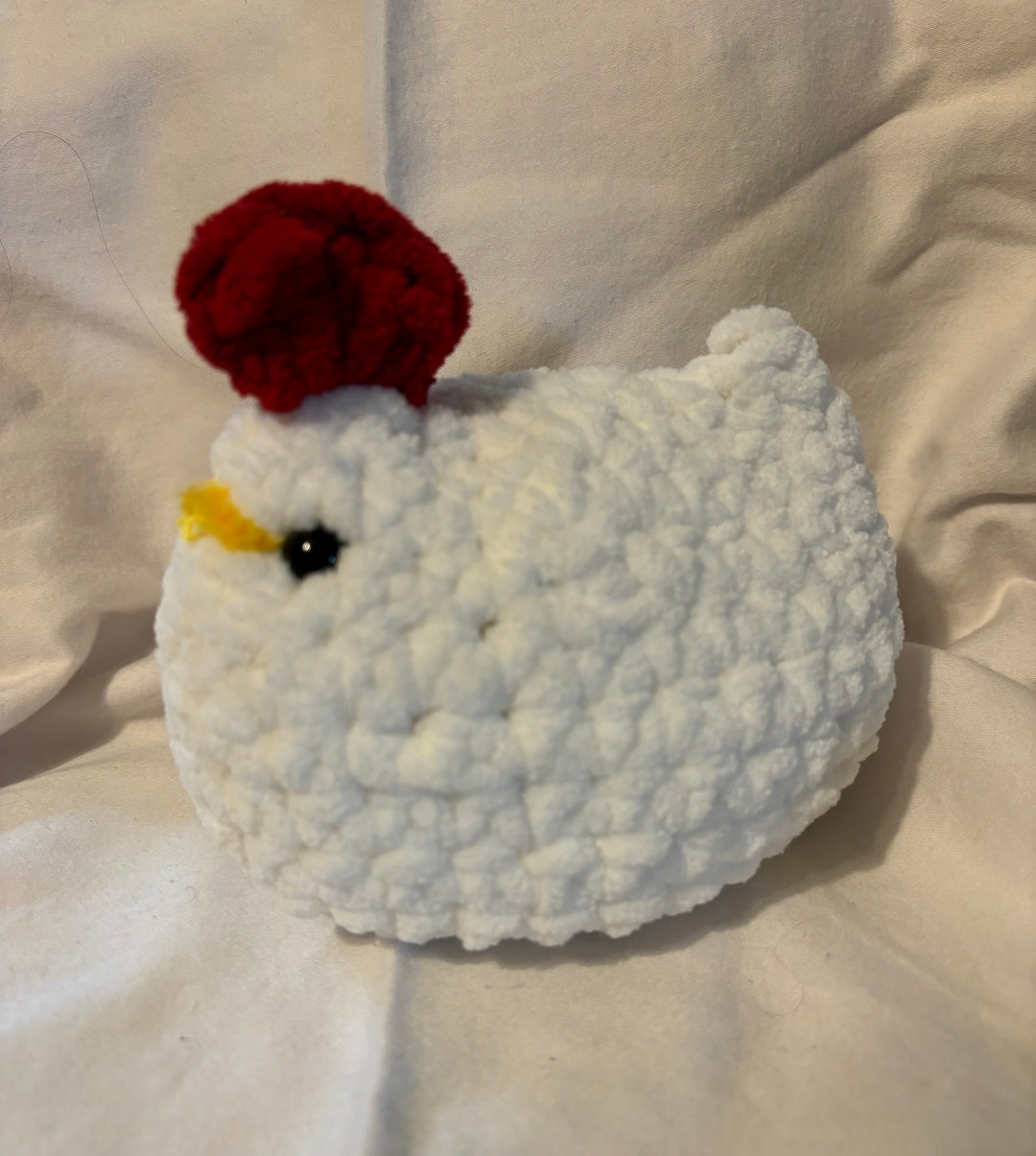 Snowball the Leghorn: Handcrafted Crocheted Mabel Chicken - Etsy