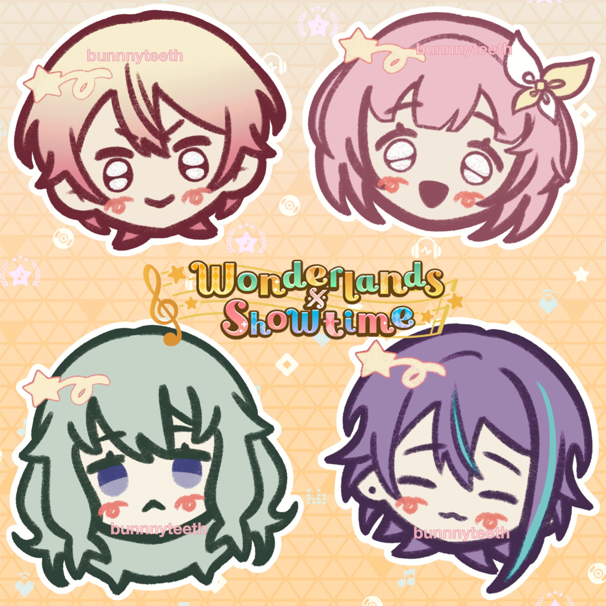 Project Sekai Vocaloid Stickers Handmade - Etsy