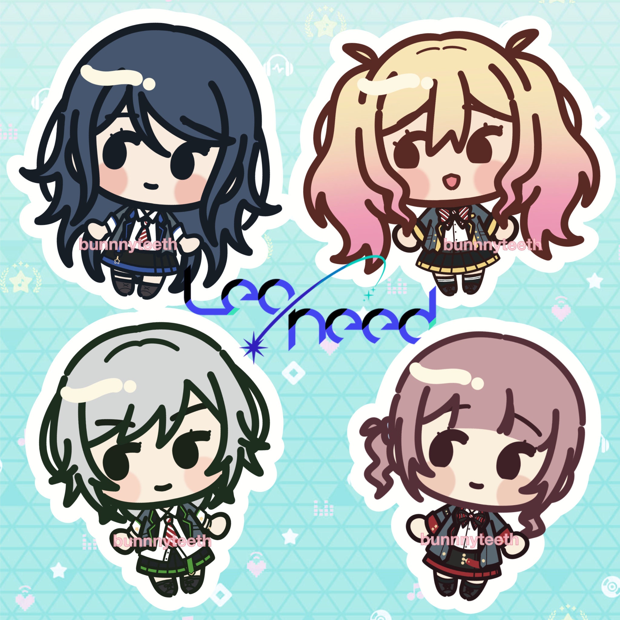 Project Sekai Vocaloid Stickers Handmade - Etsy