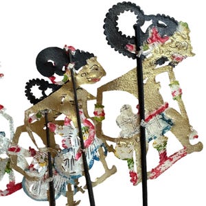 Miniature Indonesian Wayang Kulit, Javanese Shadow Puppets, Japanese - Etsy