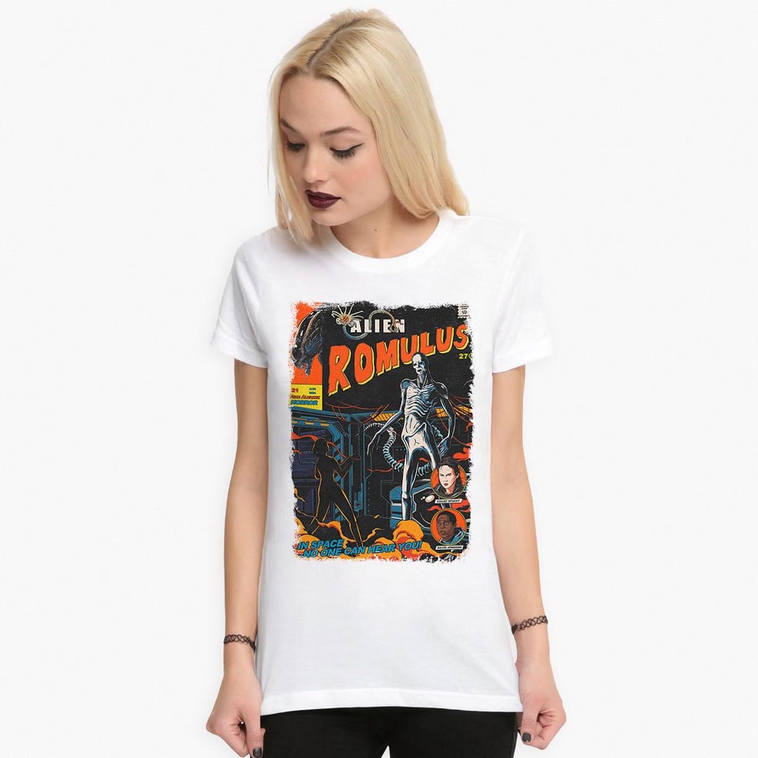 Alien Romulus Comics Art T-shirt, Men's and Women's Sizes (XEN-574200 ...
