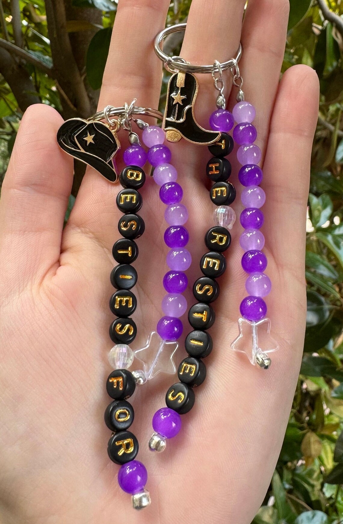 Bestie Keychains / Best Friend Keychains / Matching Keychains / Cowgirl Keychains / Western ...