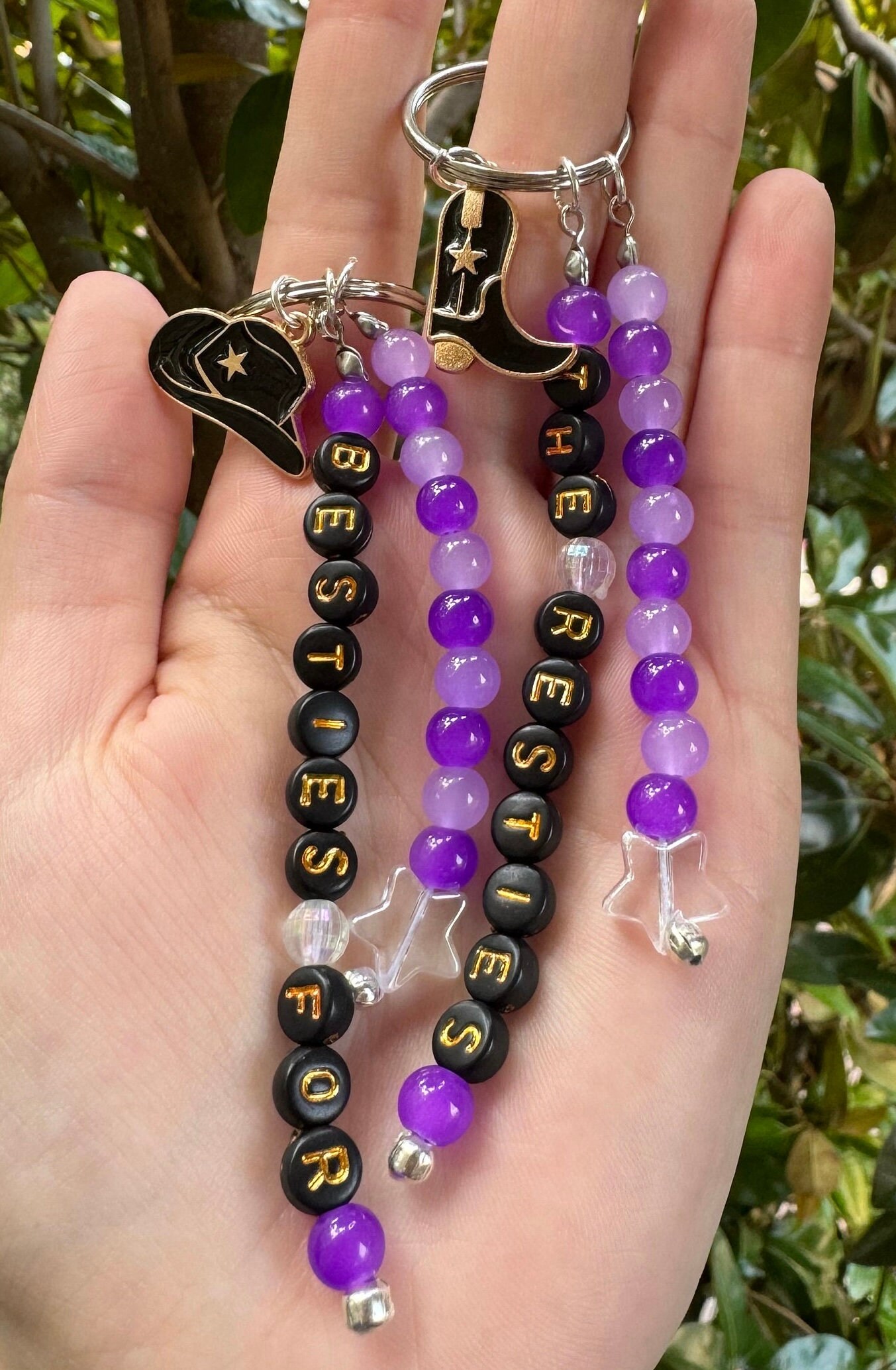 Bestie Keychains / Best Friend Keychains / Matching Keychains / Cowgirl ...